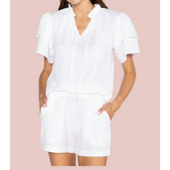 Sedge Apparel | Tops | New Sedge Sally Top In White | Poshmark